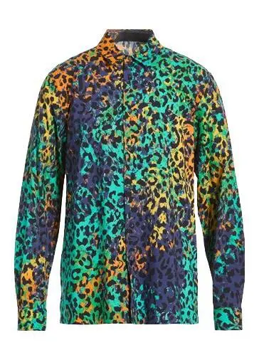Just Cavalli Shirt Emerald Size Cotton, Viscose - Green