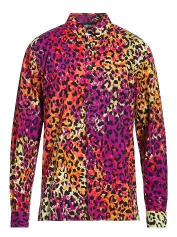 Just Cavalli Shirt Emerald Size Cotton, Viscose - Purple