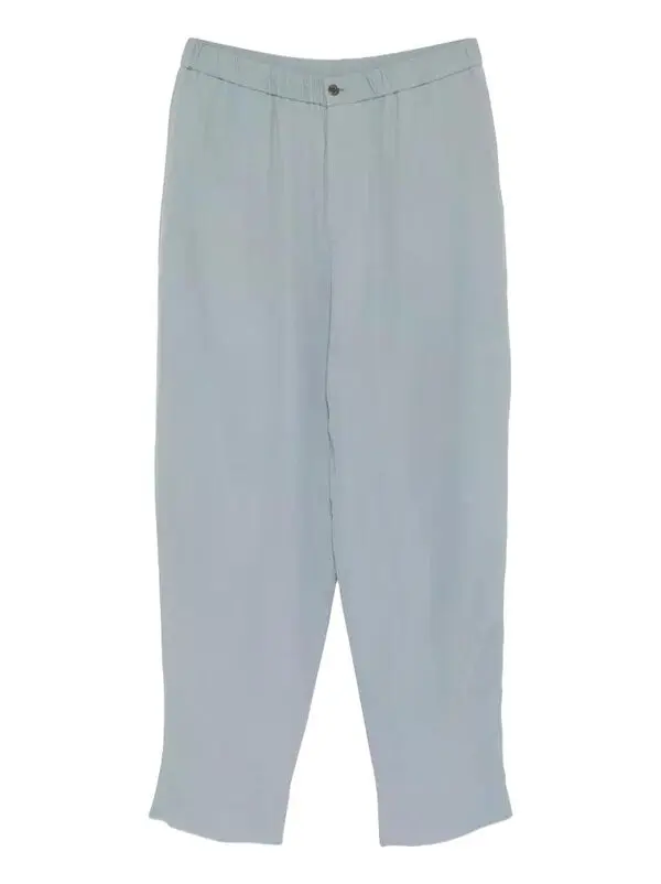 Giorgio Armani Elasticated-waistband Trousers - Blue