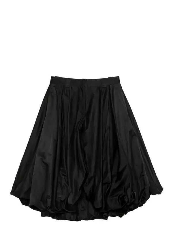 Balenciaga Gathered Midi Skirt - Black