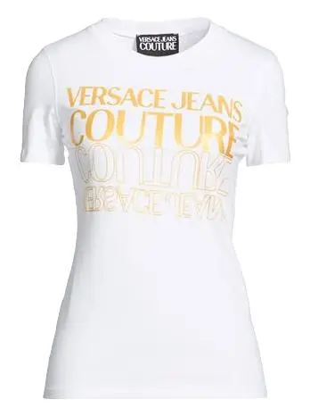 Versace Logo-print Jersey T-shirt - White