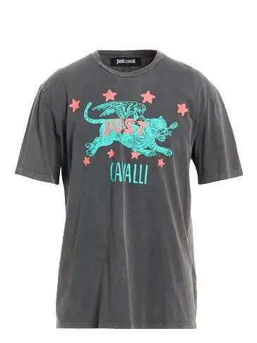 Just Cavalli T-shirt Charcoal Size Cotton - Grey