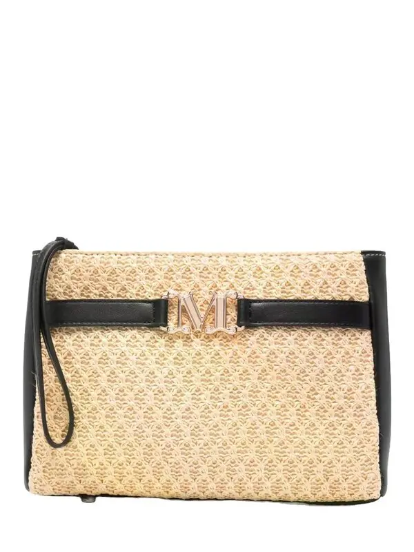 Max Mara Woven Clutch - Neutrals