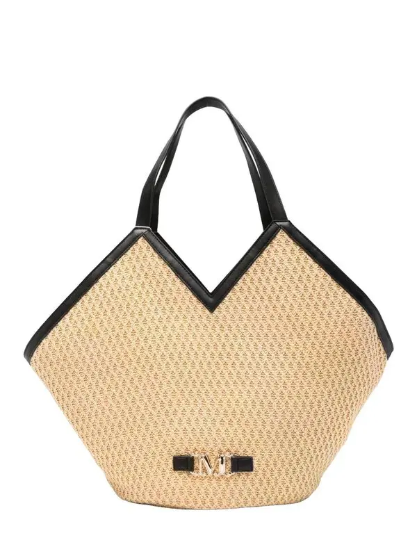 Max Mara Luigi Woven Tote - Neutrals