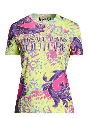 Versace Printed Cotton T-shirt - Purple