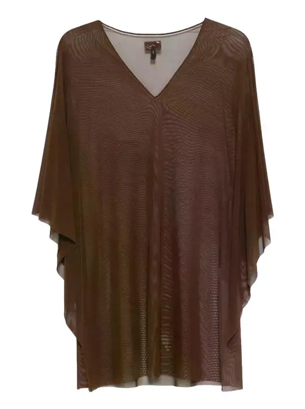 FISICO V-neck Top - Brown