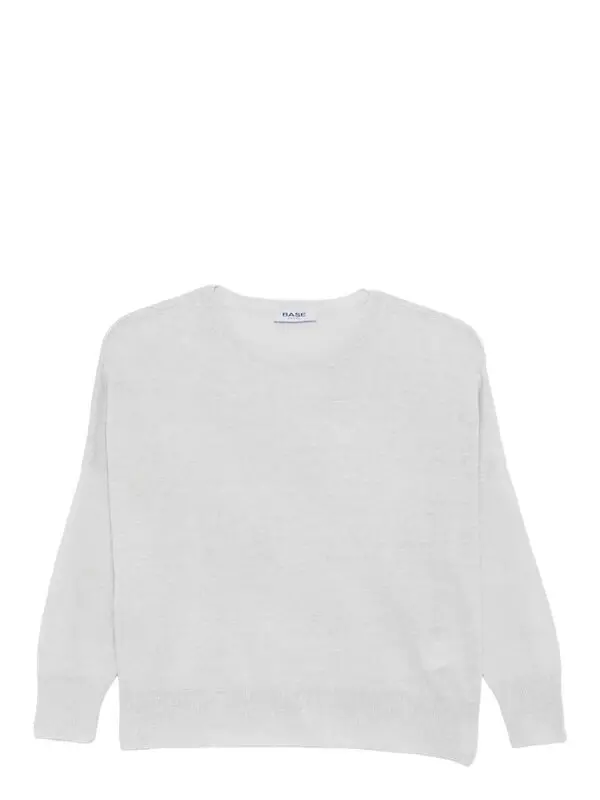 BASE Long-sleeve Crew Neck Sweater - Grey