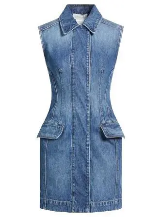 Sportmax Mini Denim Dress - Blue
