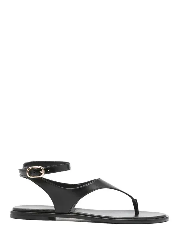 STUART WEITZMAN Marley Flat Sandals - Black