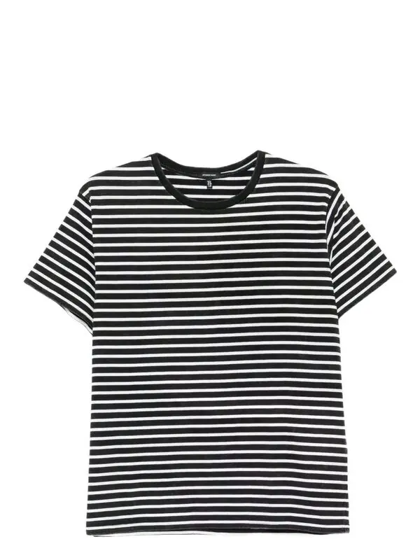 R13 Striped T-shirt - Black