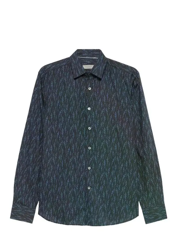 Canali Patterned Shirt - Blue