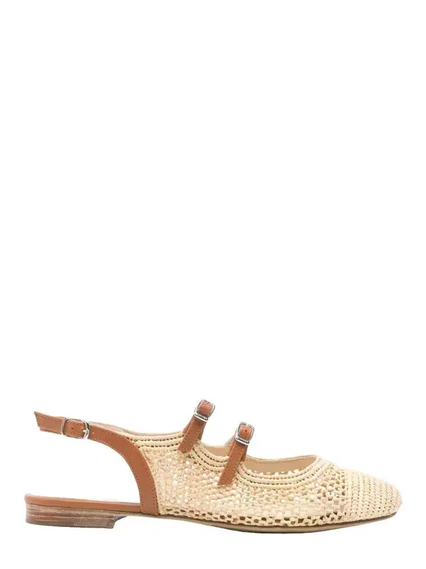 CAREL Balma Raffia Ballet Flats - Neutrals