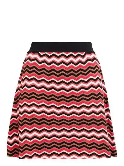 Missoni Mini Flared Skirt - Magenta