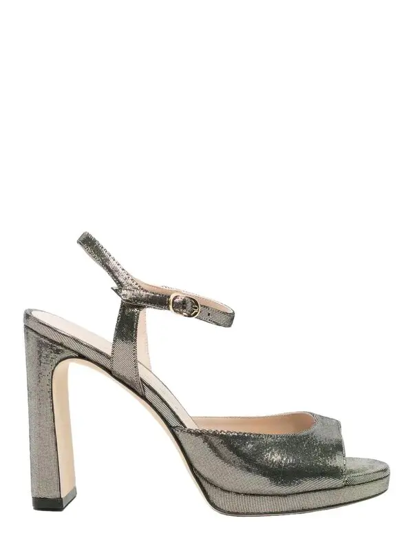 STUART WEITZMAN Babette Heeled Sandals - Gold