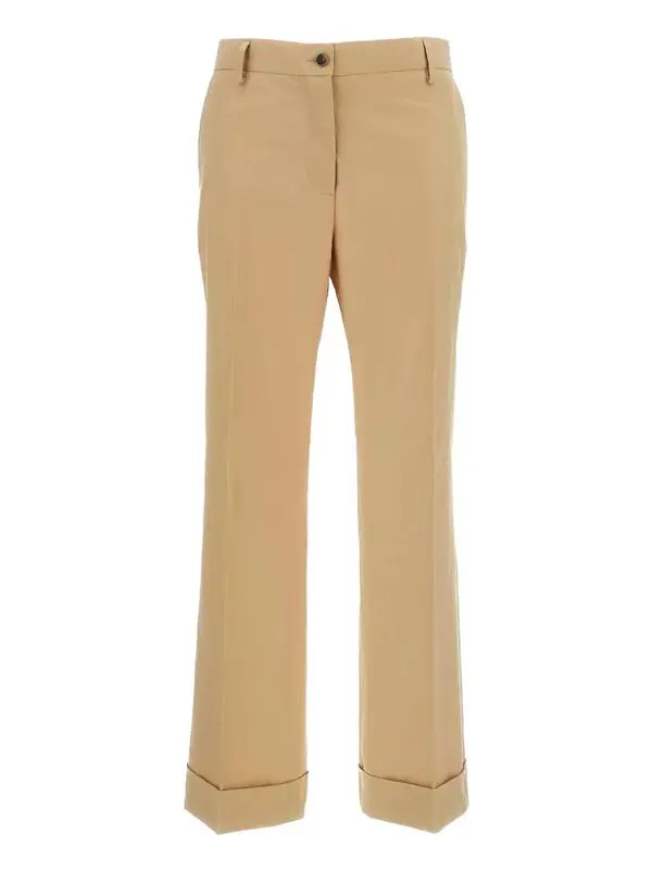 Alberto Biani Buttoned Trousers - Brown