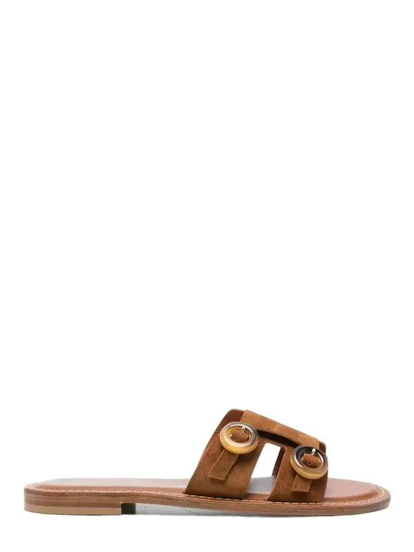Roberto Festa Naisa Buckle Sandals - Brown