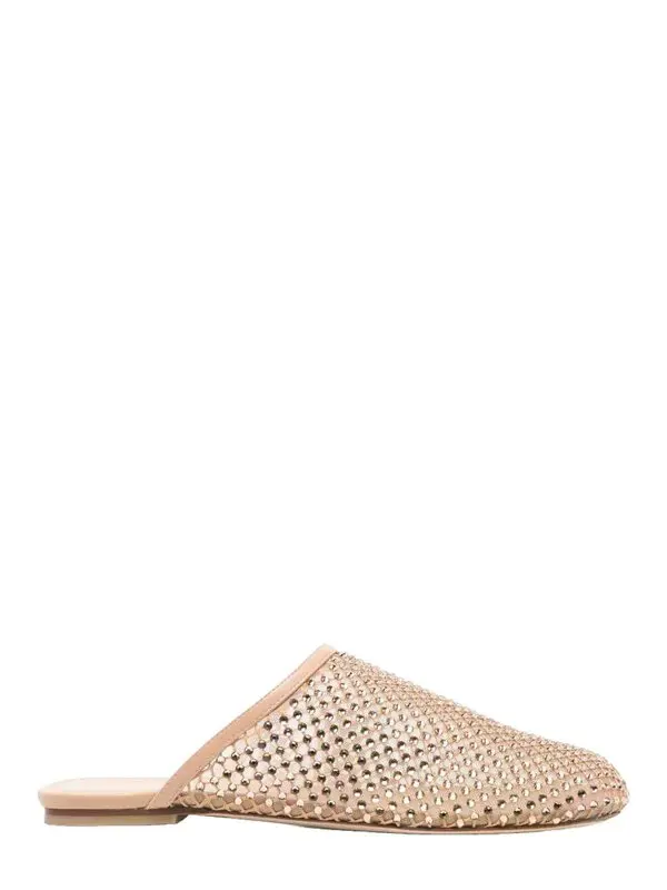 STUART WEITZMAN Bareitall Studded Mules - Neutrals