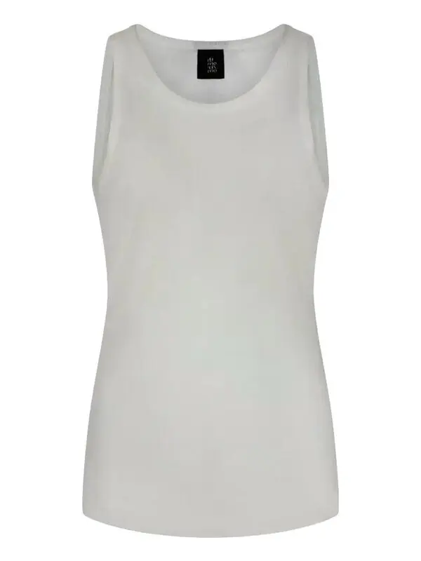 THOM KROM Crew-neck Sleeveless Vest - White