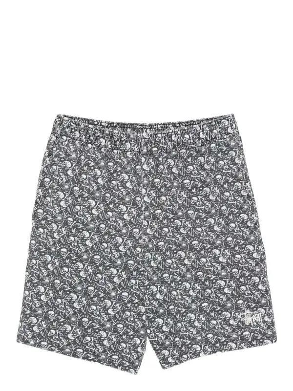 StÜssy Skull-print Shorts - Black