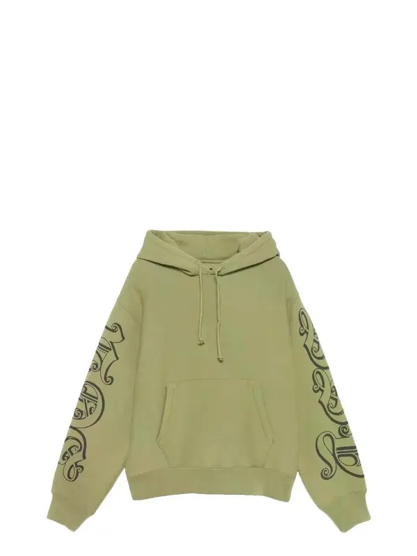 StÜssy Graphic Print Hoodie - Green
