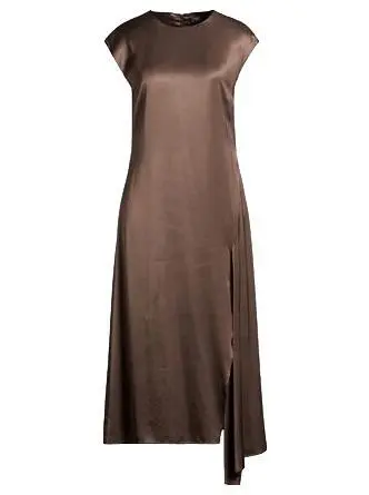 Peserico Midi Flared Dress - Brown