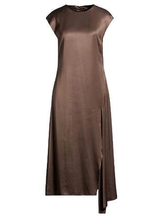 Peserico Midi Dress - Dark Brown