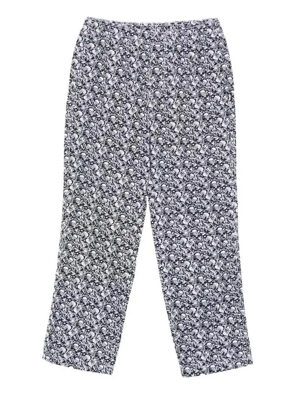 StÜssy Skull-pattern Trousers - Black