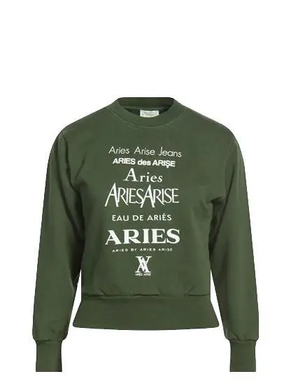 Aries Cotton Fleece Sweatshirt - Green