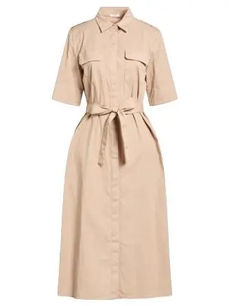 Peserico Easy Midi Shirt Dress - Beige