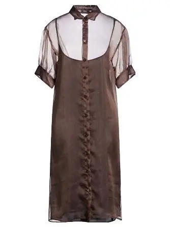 Peserico Midi Shirt Dress - Brown