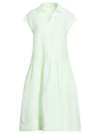 Peserico Easy Midi Linen Dress - Green