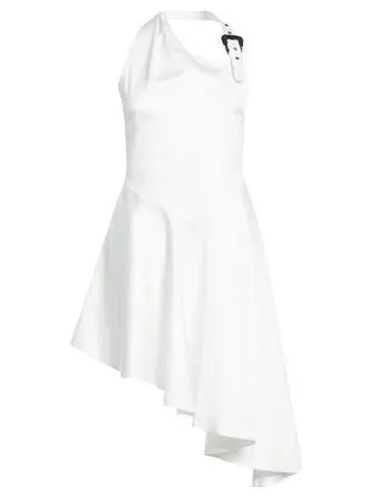 Versace Asymmetric Midi Dress - White