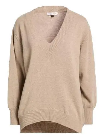 MANILA GRACE Sweater In Virgin Wool Blend - Beige