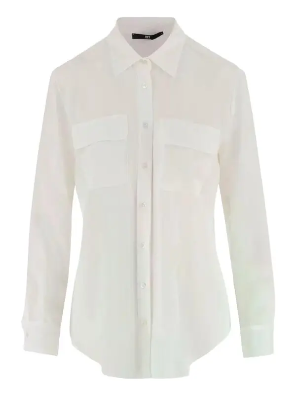 F.IT Flap-pocket Buttoned Shirt - White