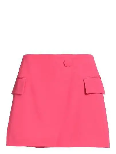 Balmain Mini Flared Viscose Skirt - Fuchsia