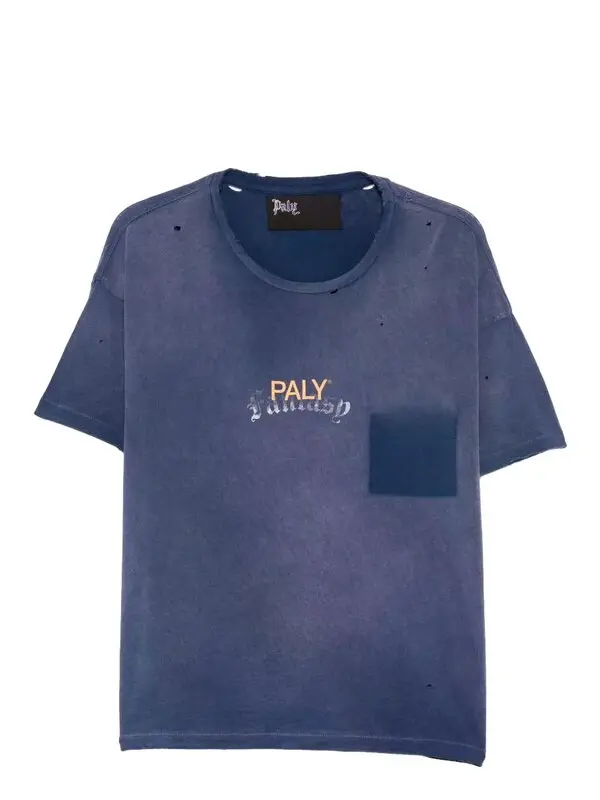 PALY HOLLYWOOD Distressed T-shirt - Blue