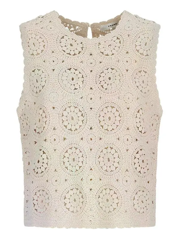 FRAME Crochet Tank - Neutrals