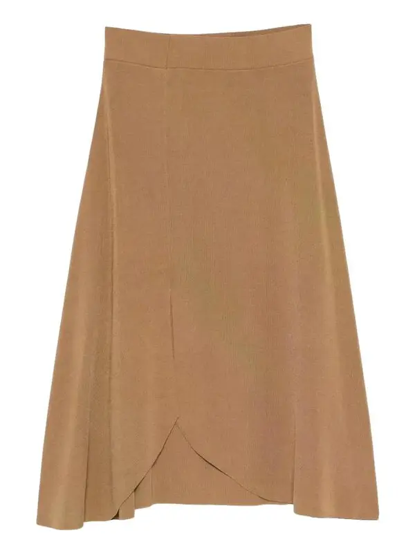 Barbara Bui A-line Asymmetric Skirt - Brown