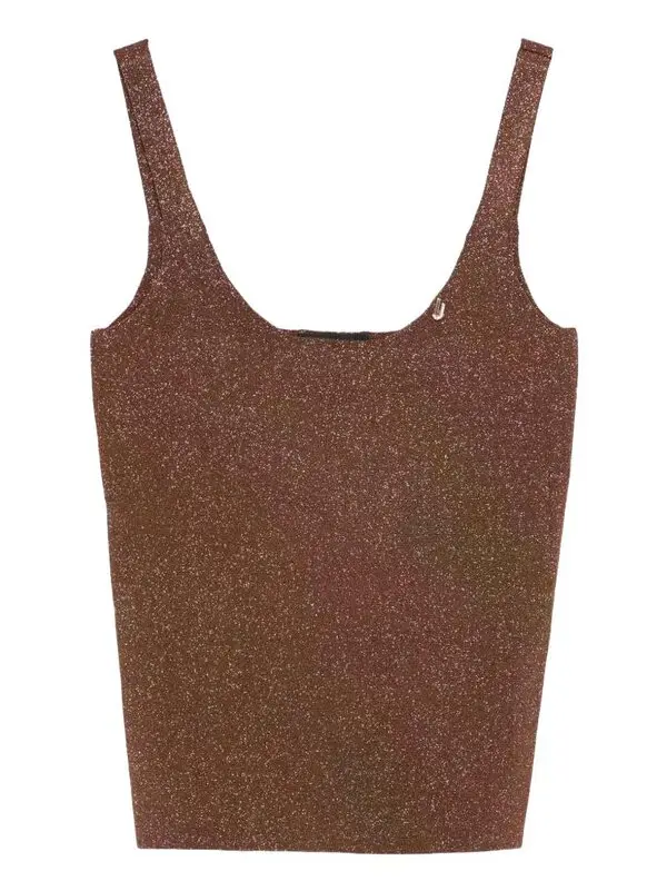 Liu Jo Shimmer Tank Top - Brown