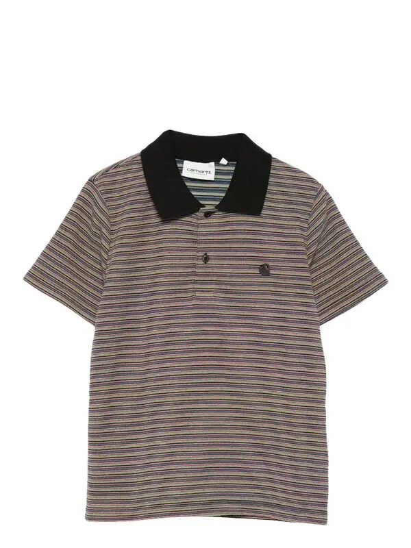 Carhartt Work In Progress Dion Striped Polo Shirt - Purple