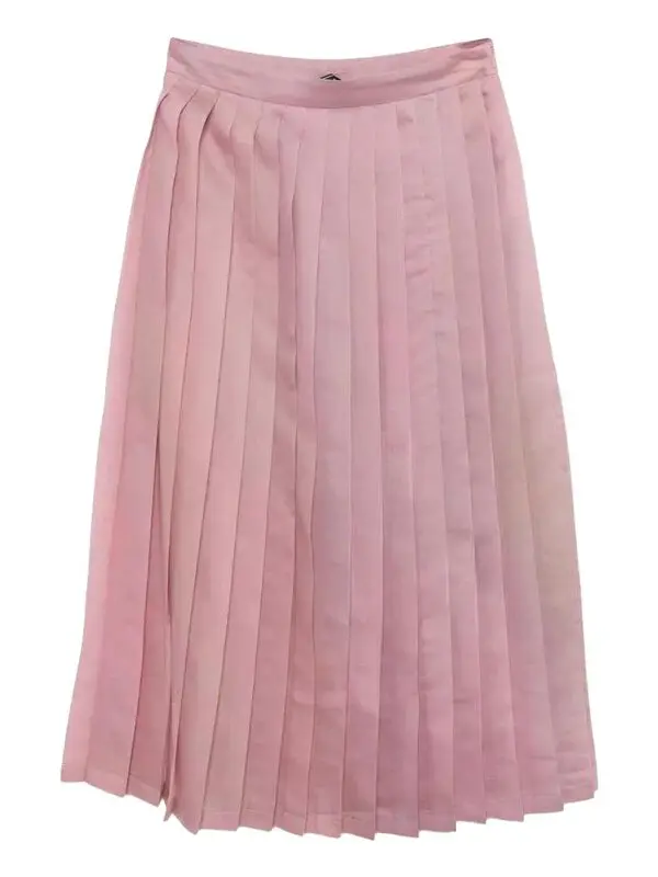 Iceberg Pleated Midi Skirt - Pink