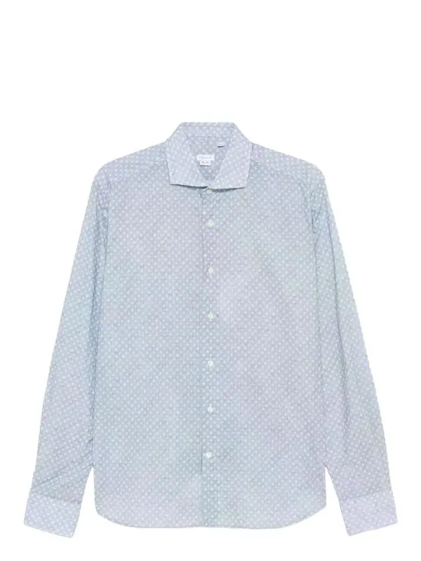 ORIAN Floral-print Shirt - Blue