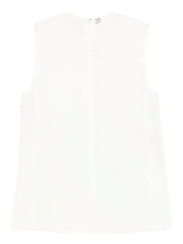 TOTEME Sleeveless Knit Top - White