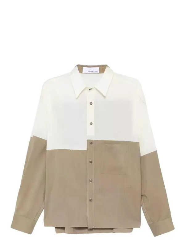 COSTUMEIN Richard Evo Colour-block Design Shirt - Neutrals