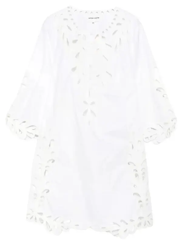 Antik Batik Deva Cut-out Mini Dress - White