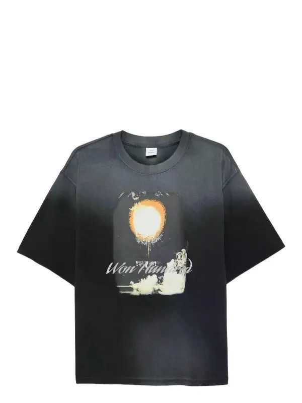 WON HUNDRED Houston Rocket Printed T-shirt - Grey