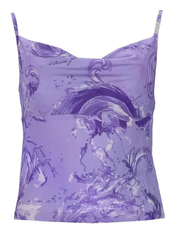 Versace Printed Top - Purple