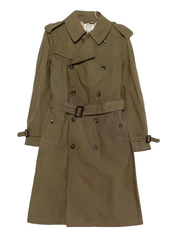 L'IMPERMEABILE Double-breasted Belted Trench Coat - Green