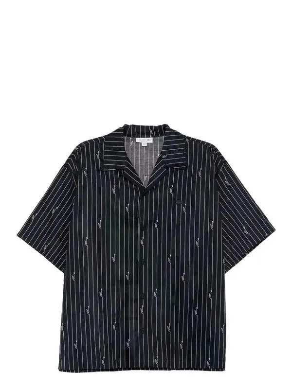 Lacoste Striped Twill Shirt - Blue