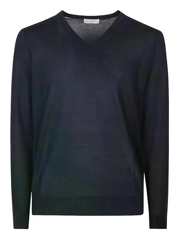 BALLANTYNE V-neck Sweater - Blue